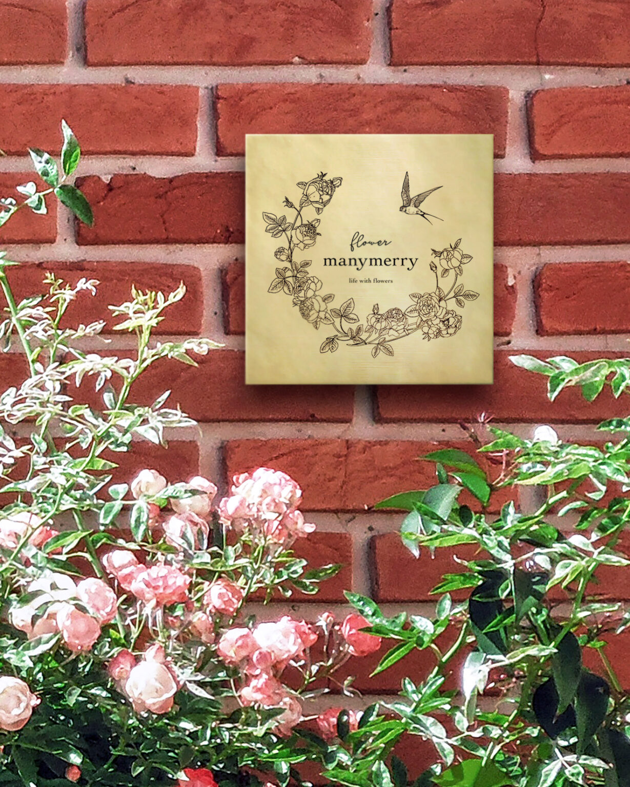 京都府精華町 お花の教室 flower many merry 様 | 奈良のデザイン事務所 | しろくまデザイン